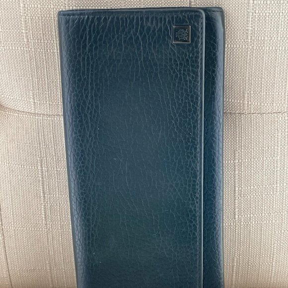 Dunhill | Bags | Dunhill Long Wallet Black Leather Bi Fold Purse Made ...